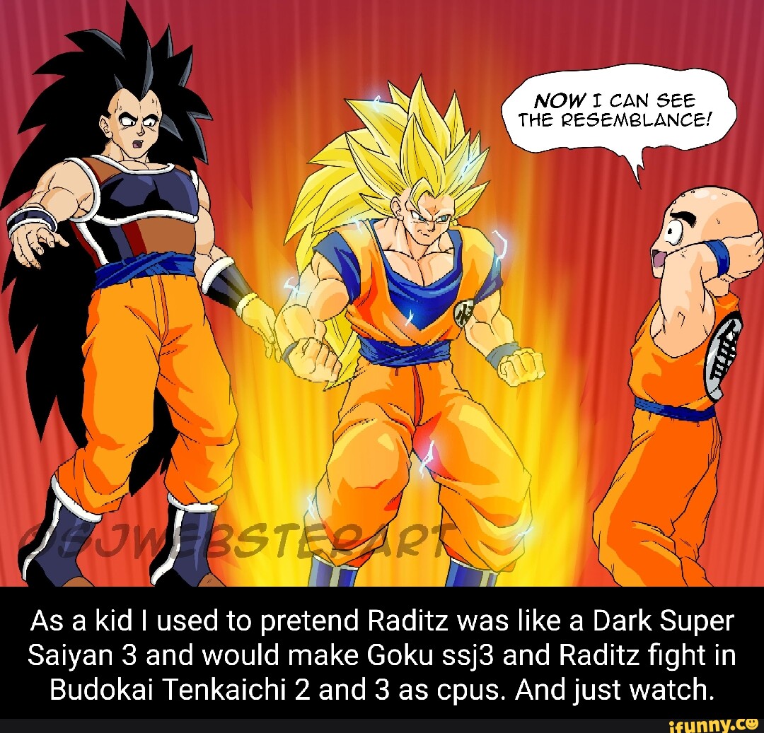 NOW I CAN SEE THE RESEMBLANCE! As a kid I used to pretend Raditz was ...