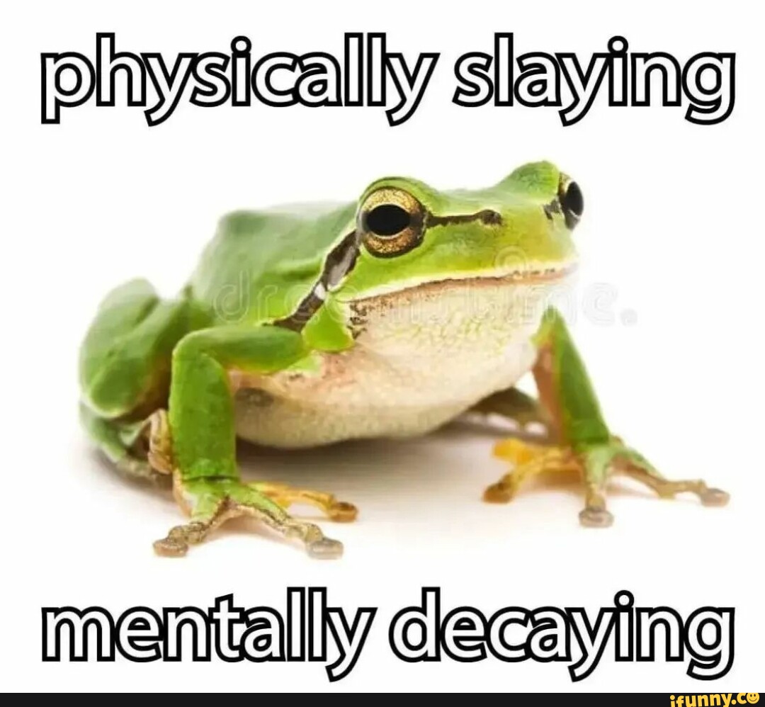 Physically slaying mentally decaying - iFunny