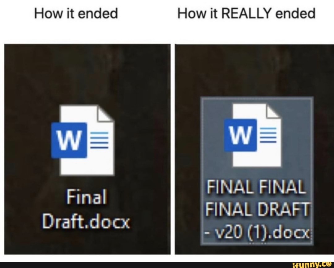 How it ended How it REALLY ended FINAL FINAL FINAL DRAFT Final Draft ...