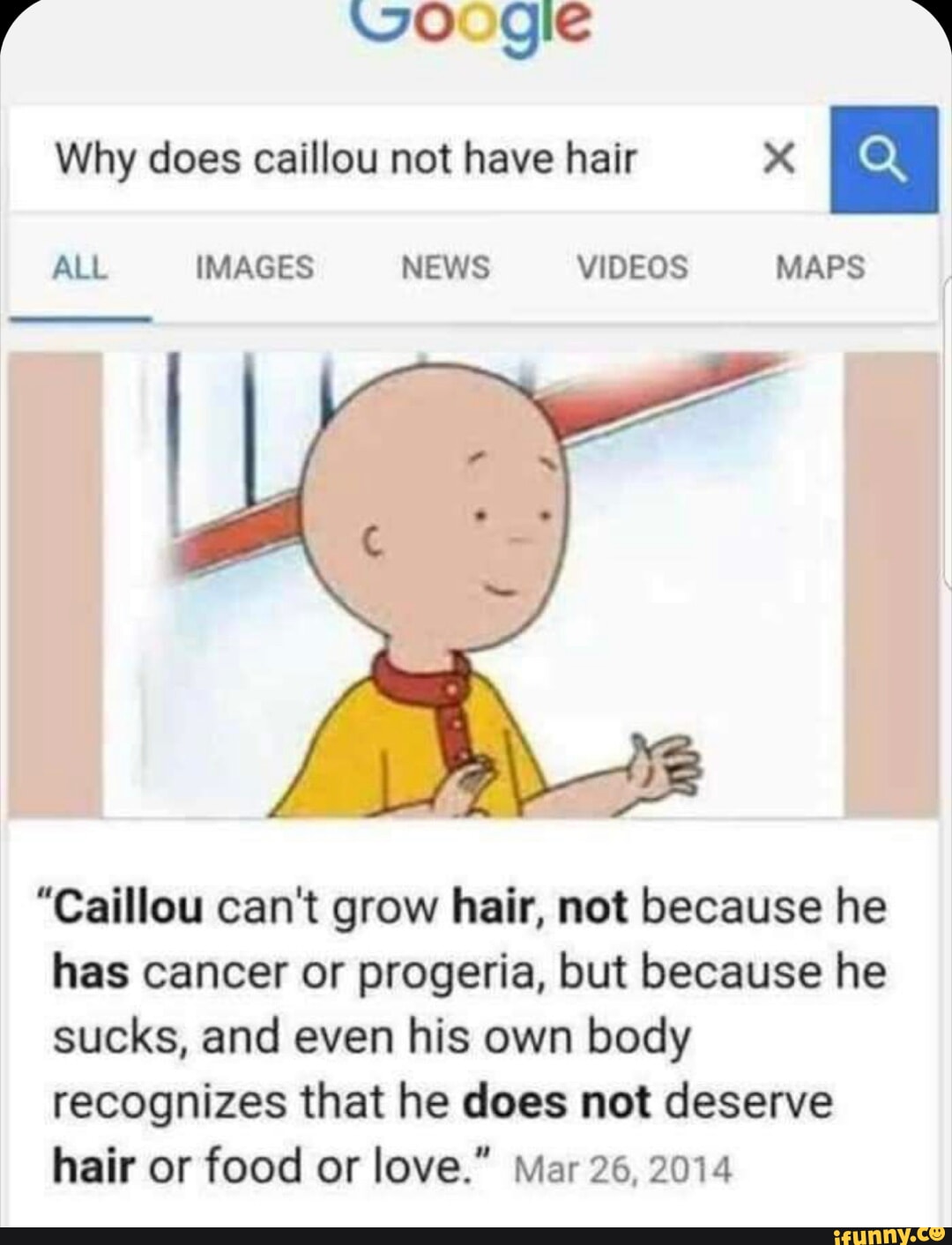 Caillou Wiz Meme