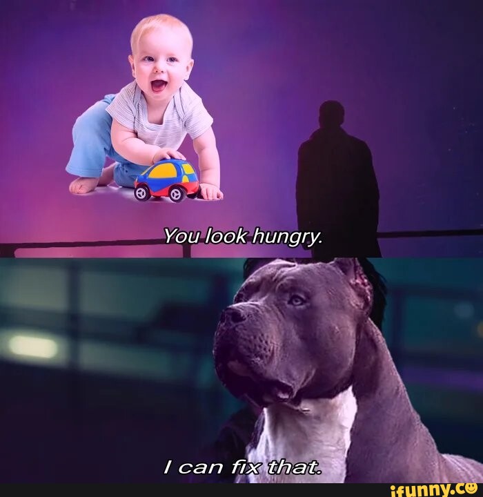 You look hungry. /can fix that. - iFunny