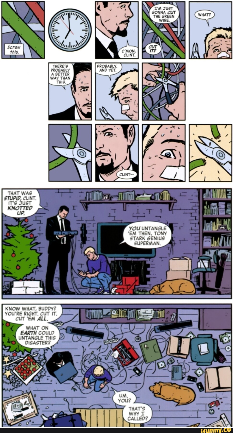 PROBABLY. ANDO YET. I ; THAT WAS STUPID, CLINT. (T'S JUST KNOTTE: YOU ...