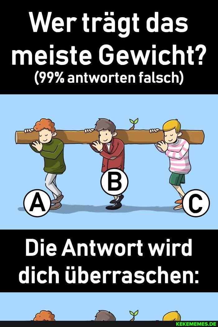 Wer Tragt Das Meiste Gewicht