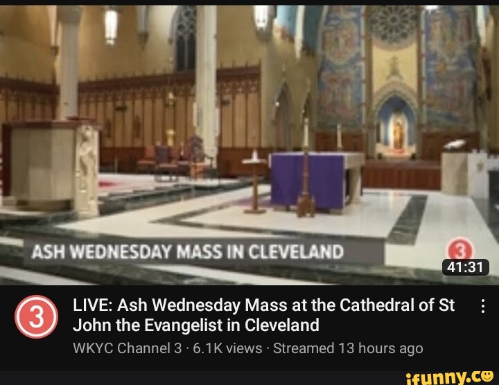 ASH WEDNESOAY MASS CLEVELAND LIVE: Ash Wednesday Mass at the Cathedral ...