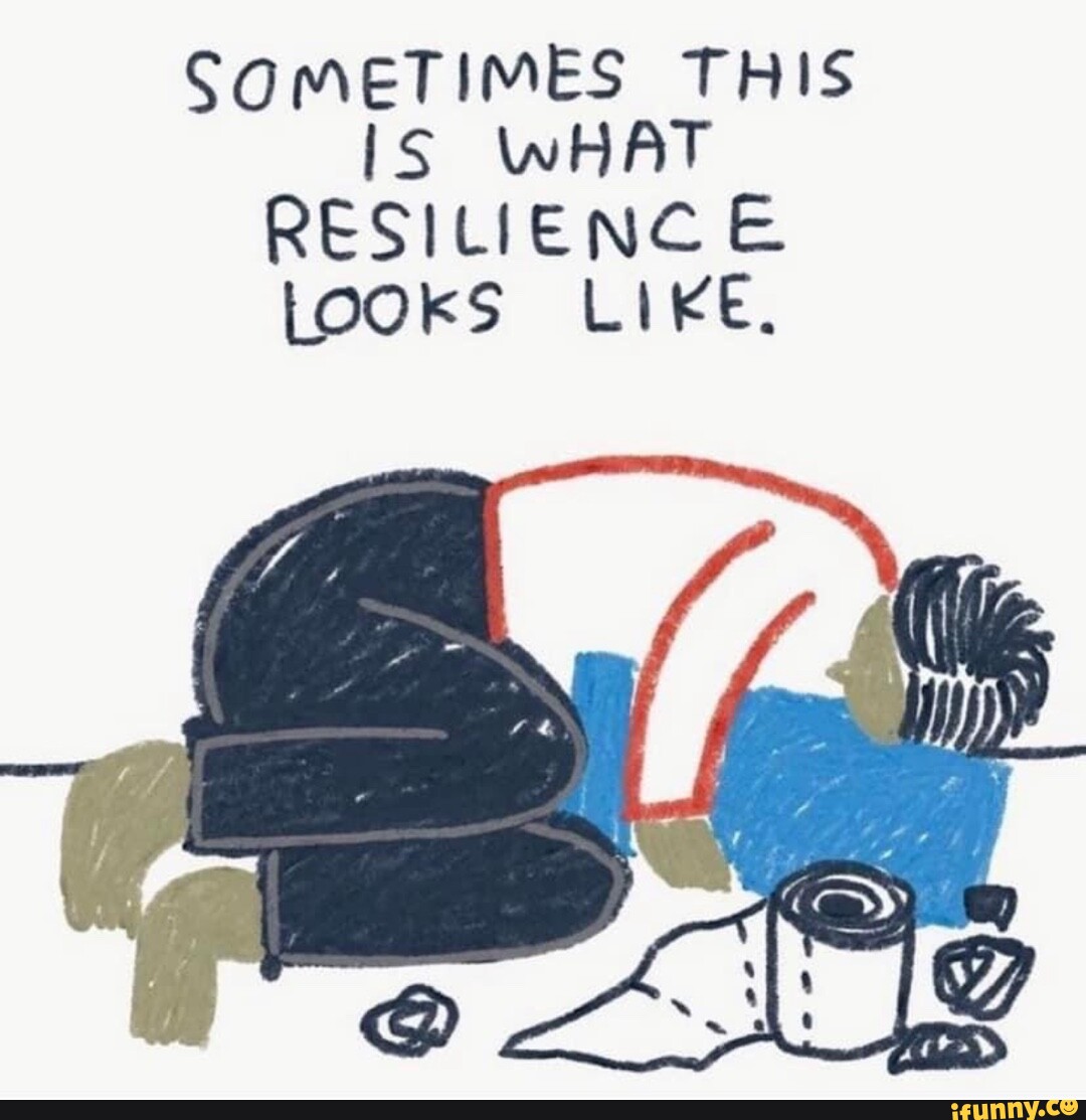 SOMETIMES THIS IS WHAT RESILIENCE LoOKS LIKE. - iFunny