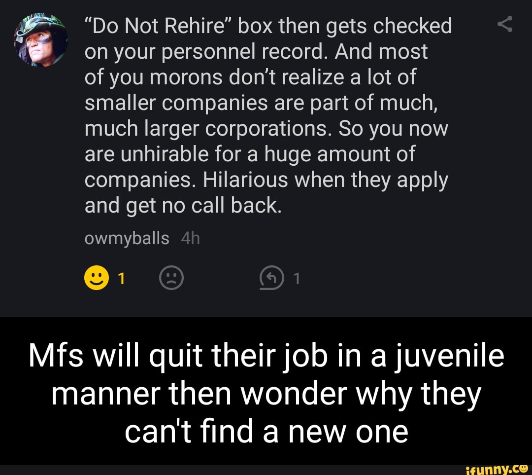 Rehire memes. Best Collection of funny Rehire pictures on iFunny