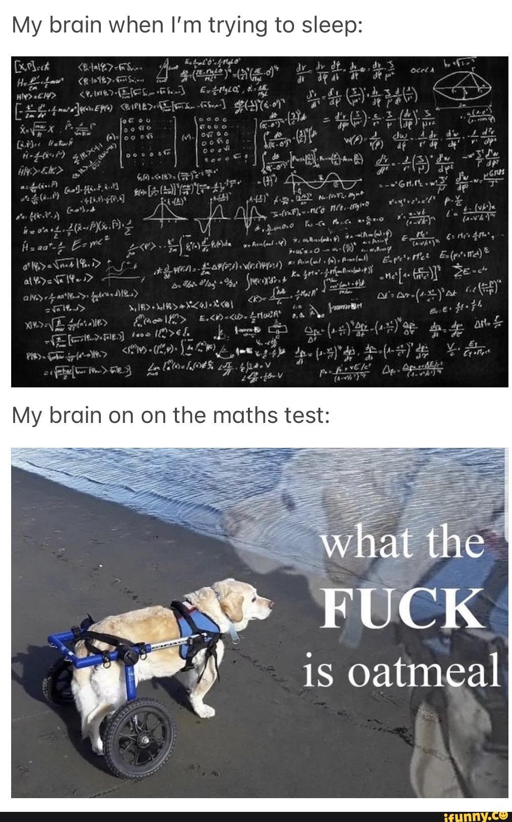 My brain when I'm trying to sleep: - iFunny