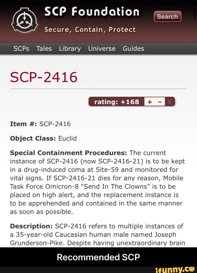 Scp2416 memes. Best Collection of funny Scp2416 pictures on iFunny