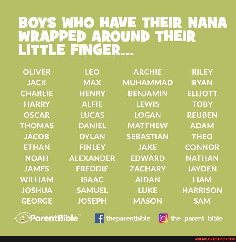 BOYS WHO HAVE THEIR NANA WRAPPED AROUND THEIR LITTLE FINGER... OLIVER ...