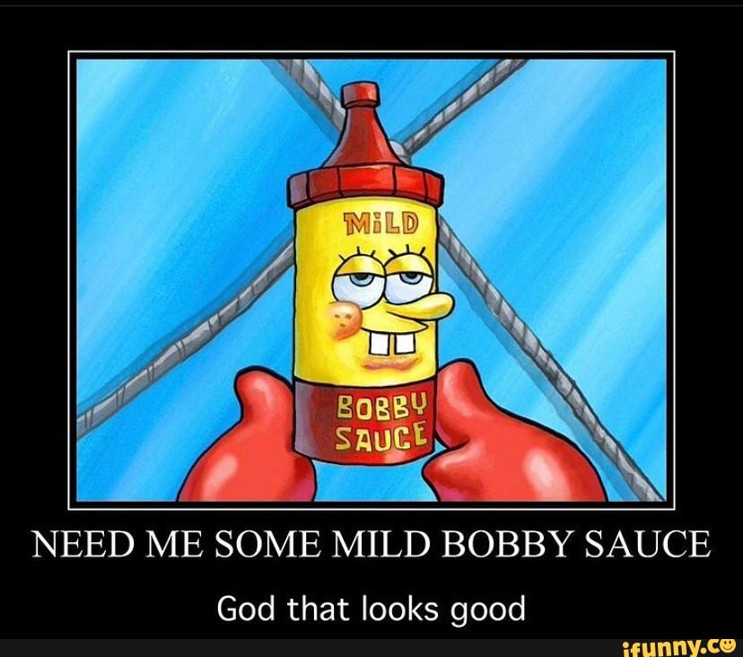 NEED ME SOME MILD BOBBY SAUCE God that looks good - iFunny