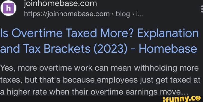 Blog i... Is Overtime Taxed More? Explanation and Tax Brackets (2023 ...