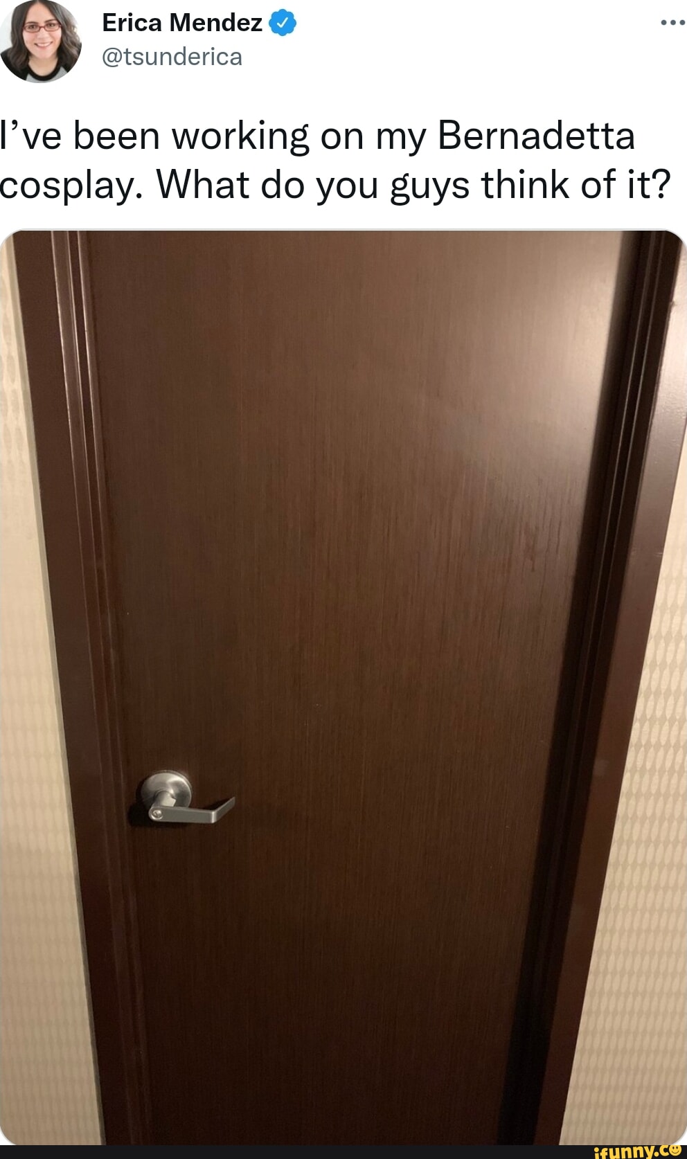 Erica Mendez @ @tsunderica ve been working on my Bernadetta cosplay ...