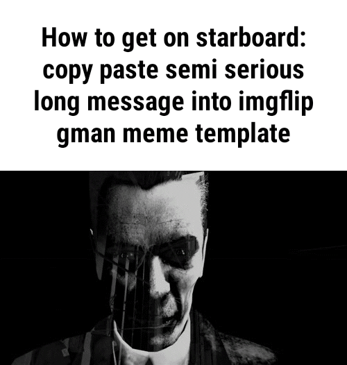 How to get on starboard: copy paste semi serious long message into ...