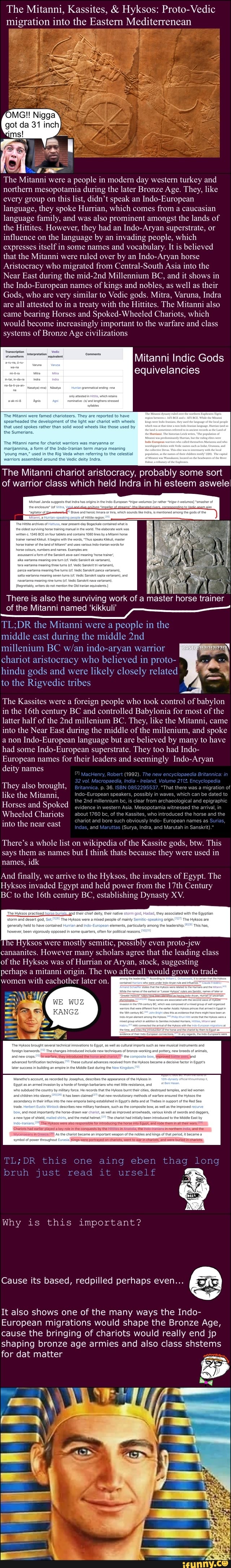 The Mitanni, Kassites, Hyksos: Proto-Vedic migration into the Eastern ...