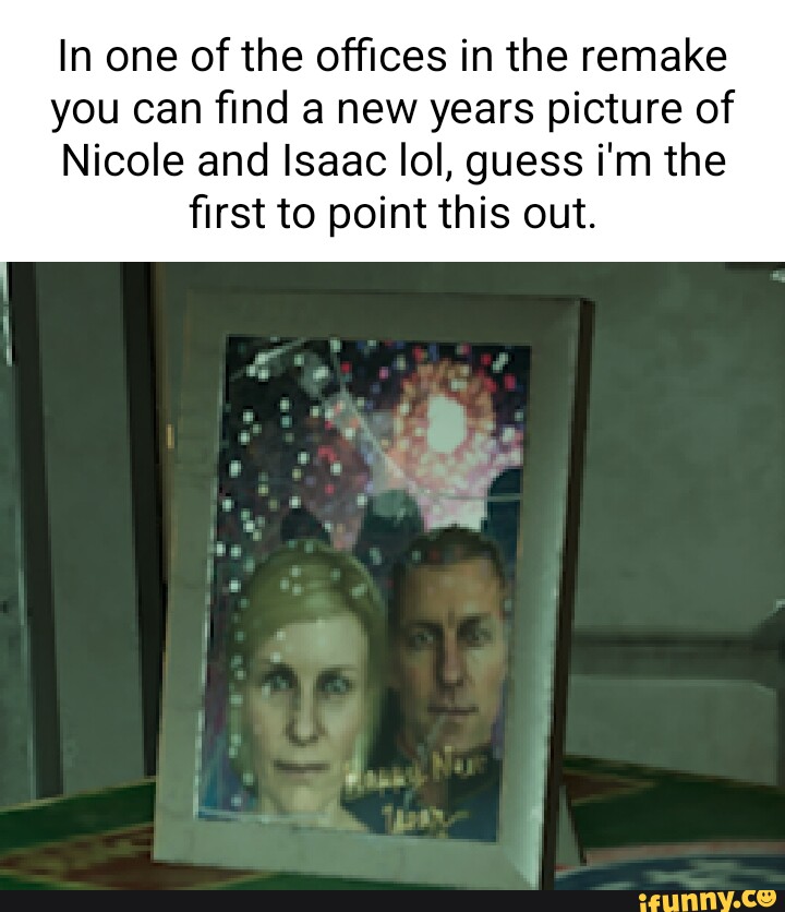 In one of the offices in the remake you can find a new years picture of ...