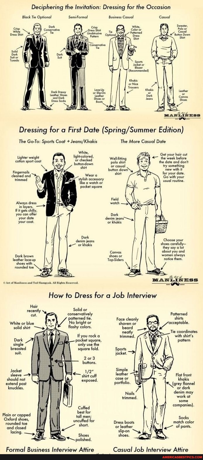 Deciphering the Invitation: Dressing for the Occasion Casval Business ...