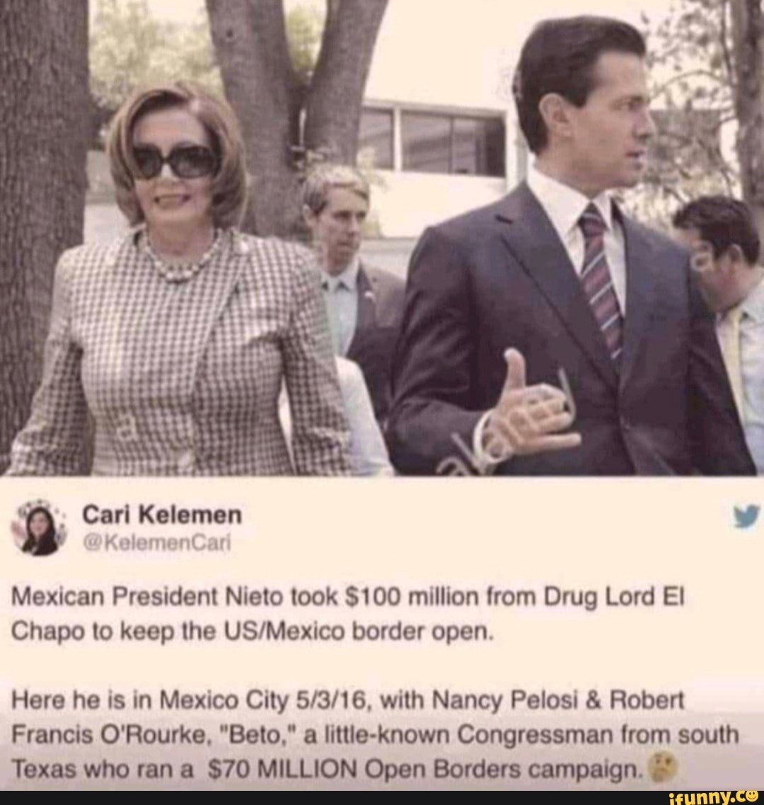 Cari Kelemen Mexican President Nieto took $100 million from Drug Lord ...