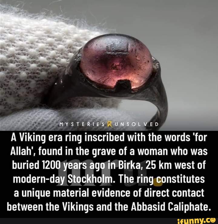 STERESKUNSOL WED A Viking era ring inscribed with the words 'for Allah ...