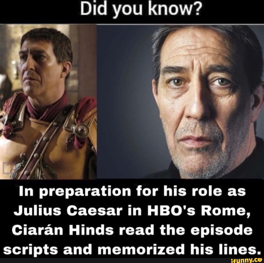 Did you know? In preparation for his role as Julius Caesar in HBO's ...