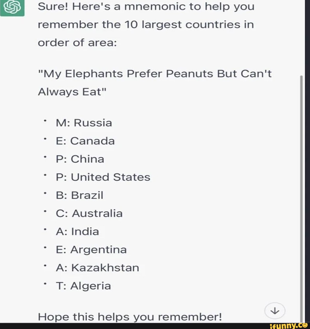 Mnemonic memes. Best Collection of funny Mnemonic pictures on iFunny
