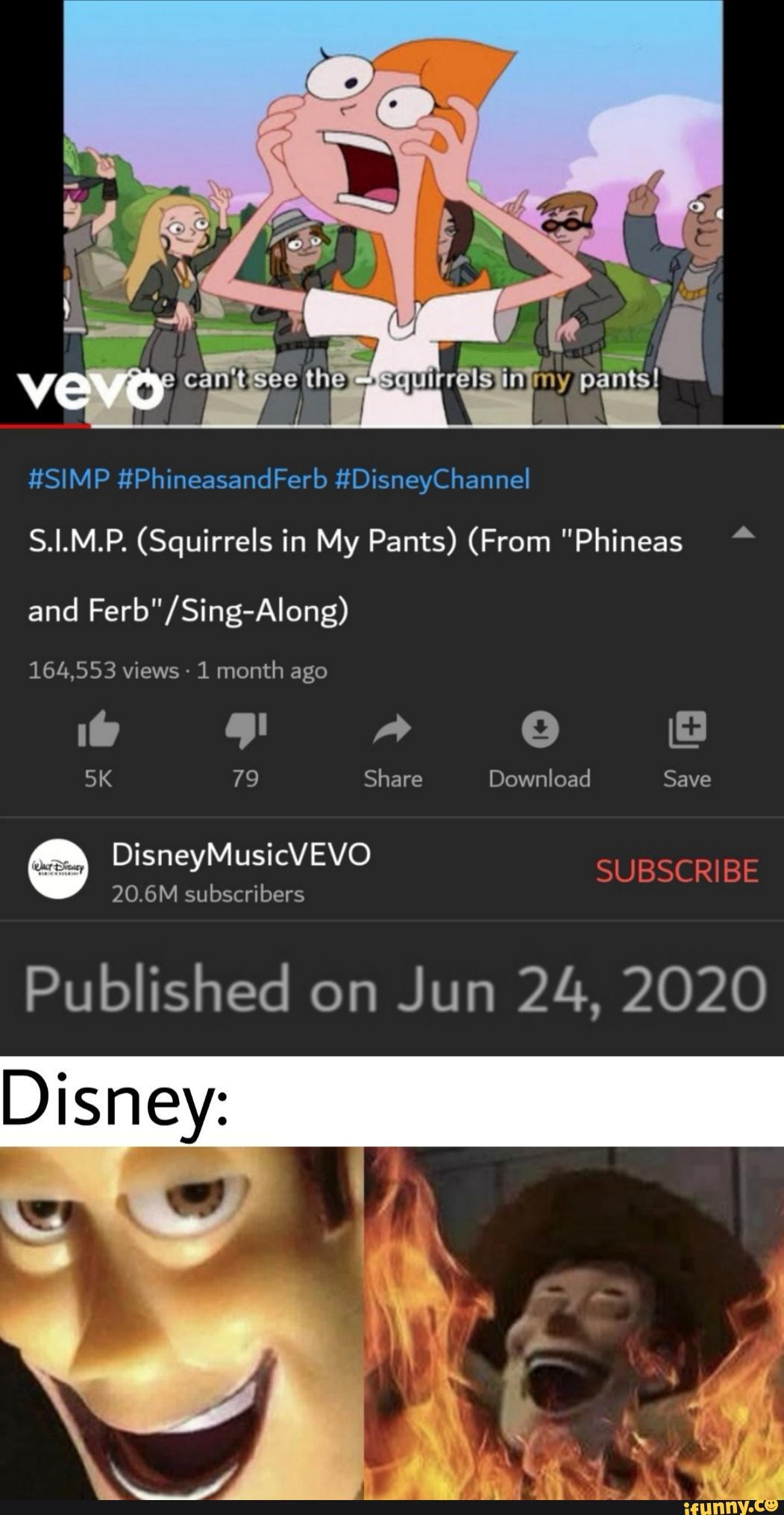 #SIMP #PhineasandFerb #DisneyChannel S.I.M.P. (Squirrels in My Pants ...