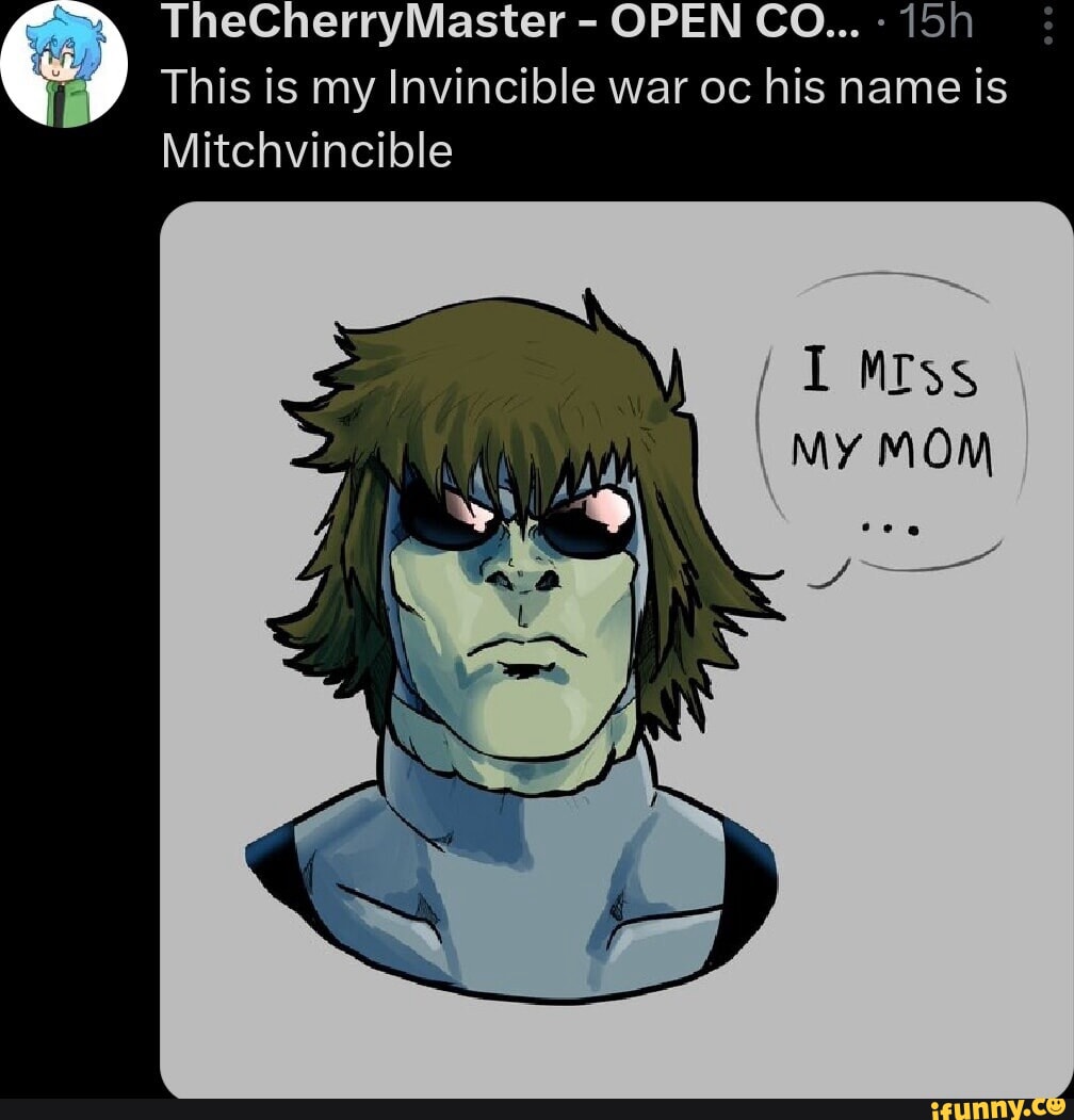 TheCherryMaster OPEN CO... This is my Invincible war oc his name is ...