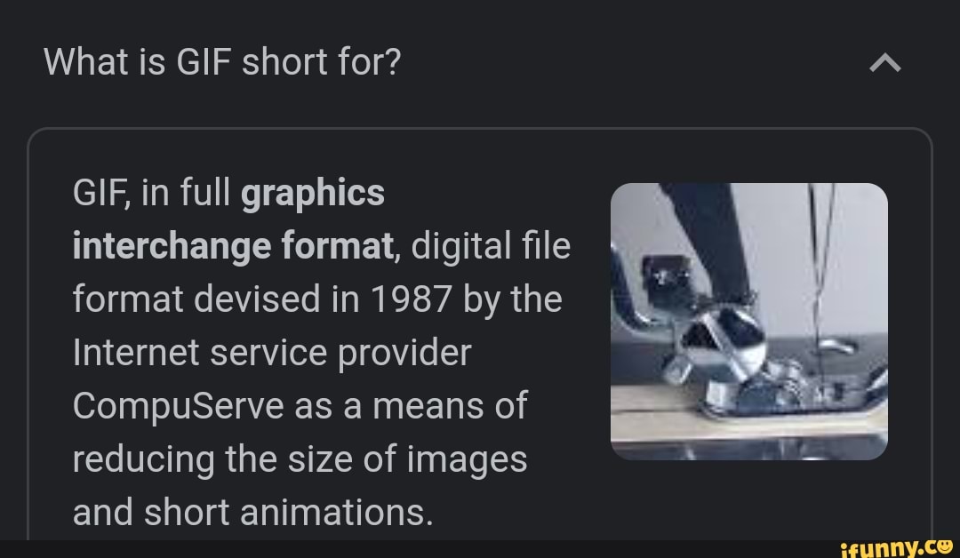 What is GIF short for? GIF, in full graphics interchange format ...