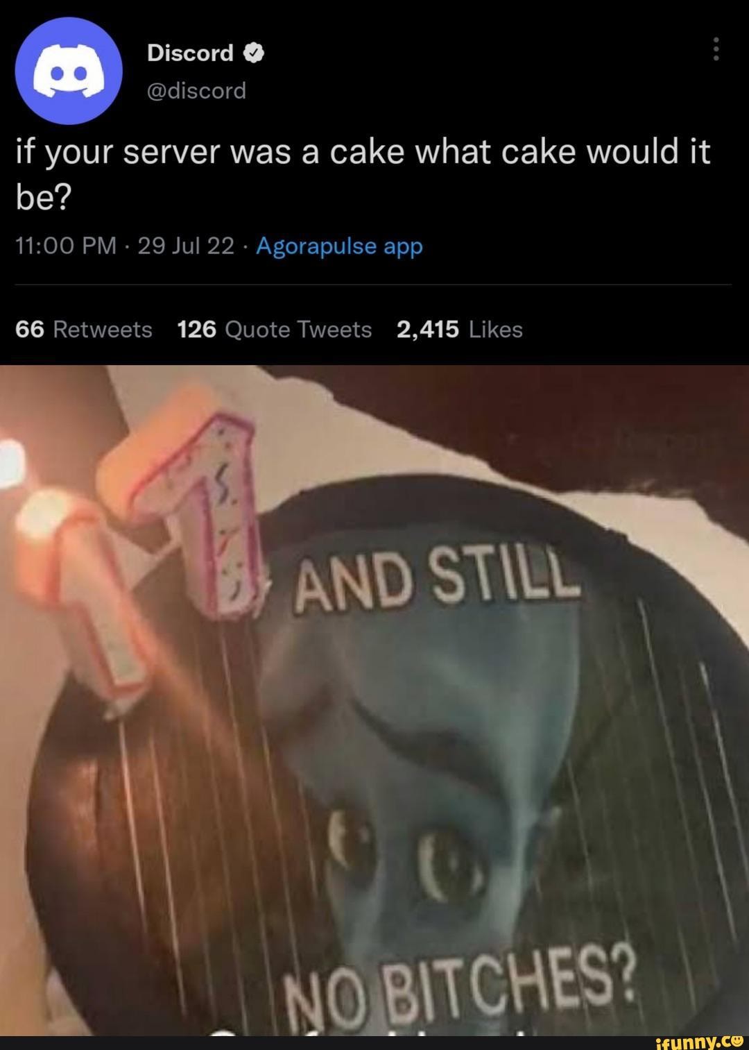 Discord @discord if your server was a cake what cake would it be? PM ...