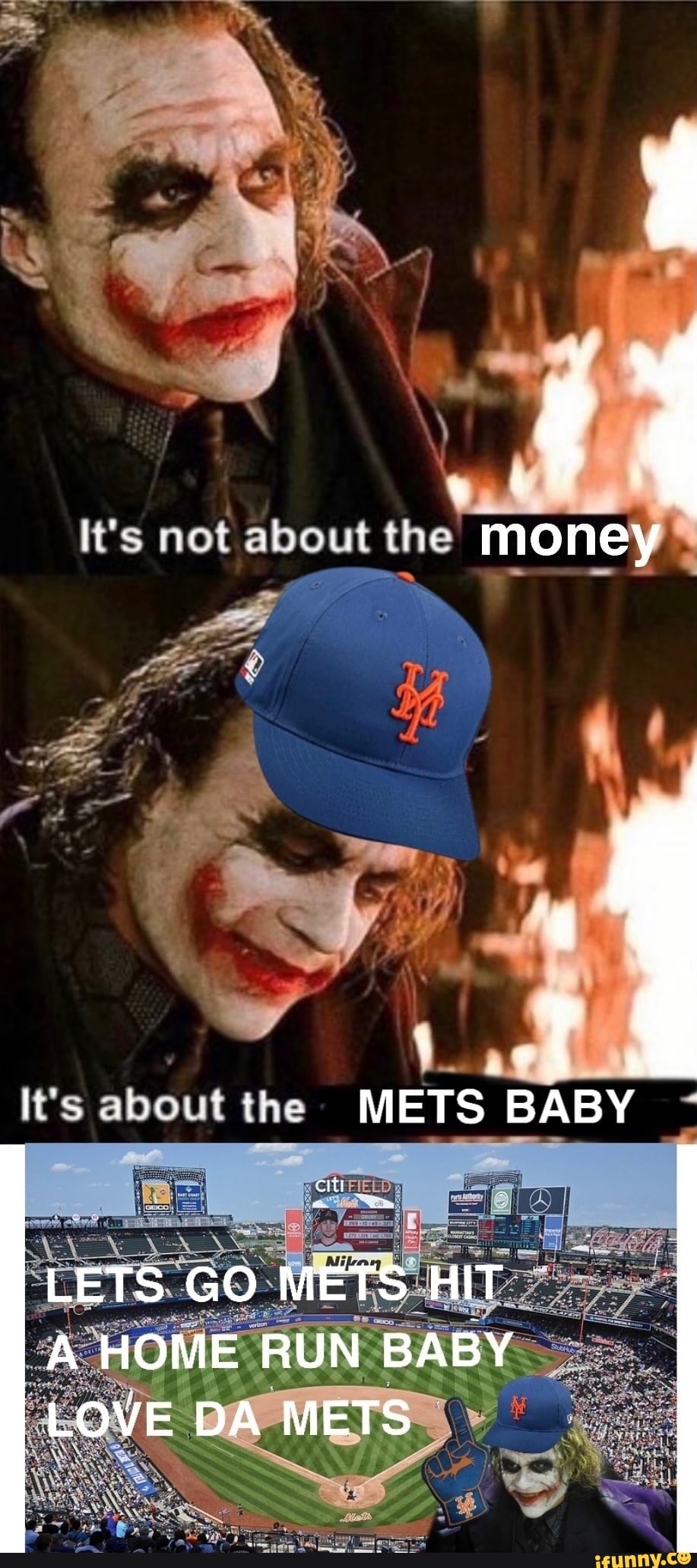 It's not about the mone} It's about the METS BABY LETS GO METS HIT A ...