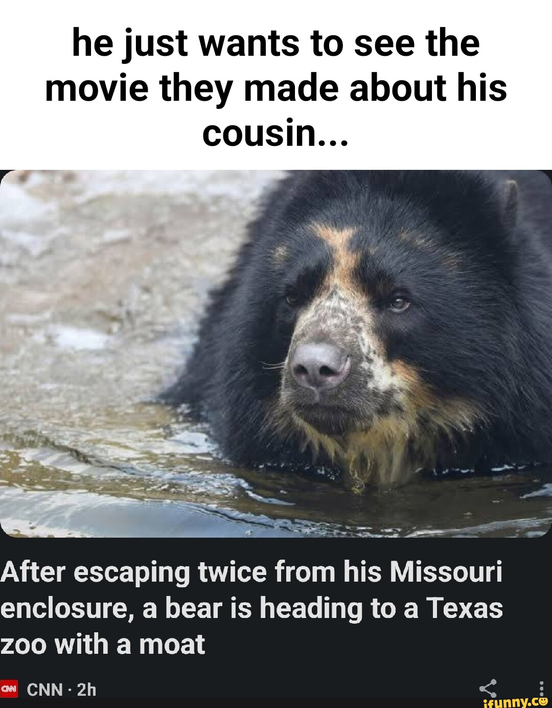 He just wants to see the movie they made about his cousin... After ...