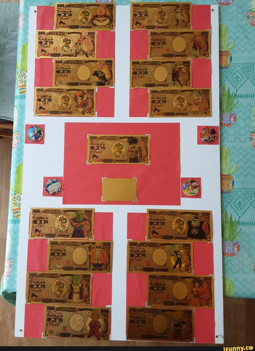 Dragon ball display stand characters gold ticket collector - iFunny