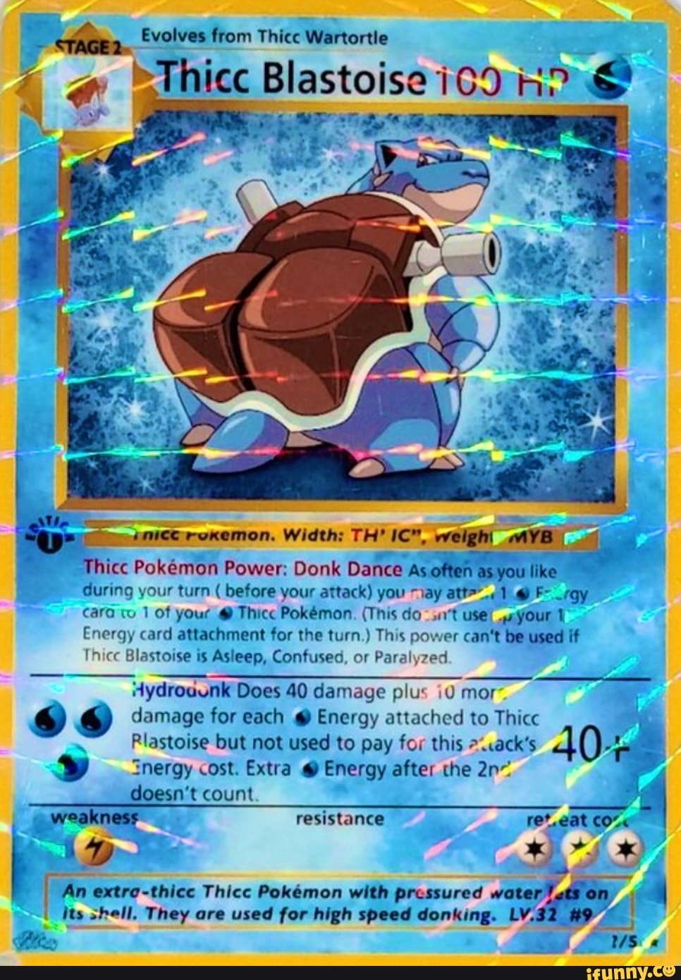 Titin.. Evolves from Thicc Wartortle Width: TH' IC", Thicc Pokemon ...