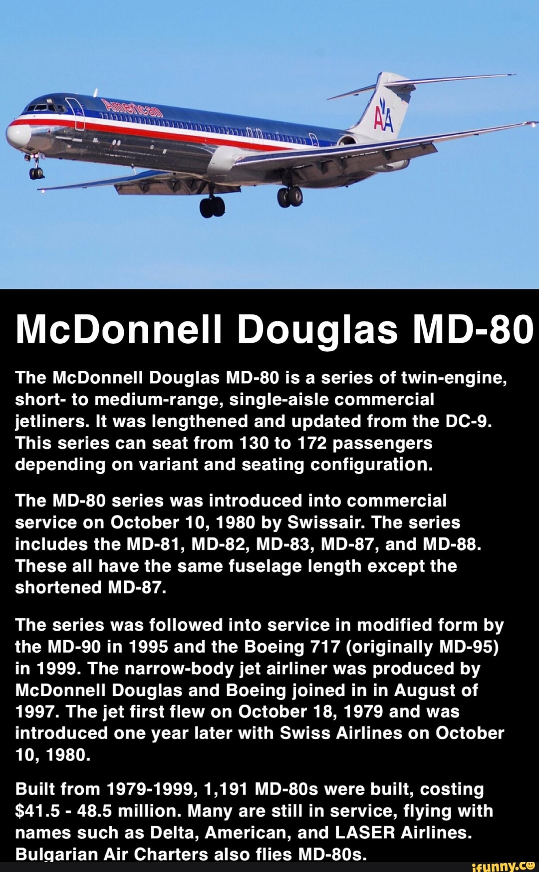 McDonnell Douglas MD-80 The McDonnell Douglas MD-80 is a series of twin ...