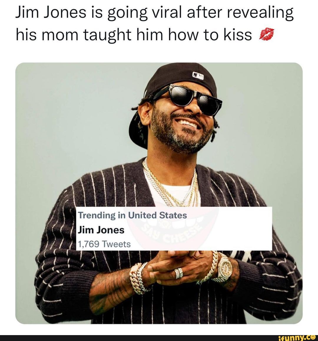 Jim Jones is going viral after revealing his mom taught him how to kiss ...