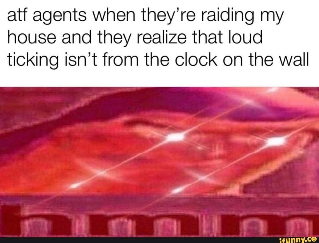 Atf agents when they’re raiding my house and they realize that loud ...
