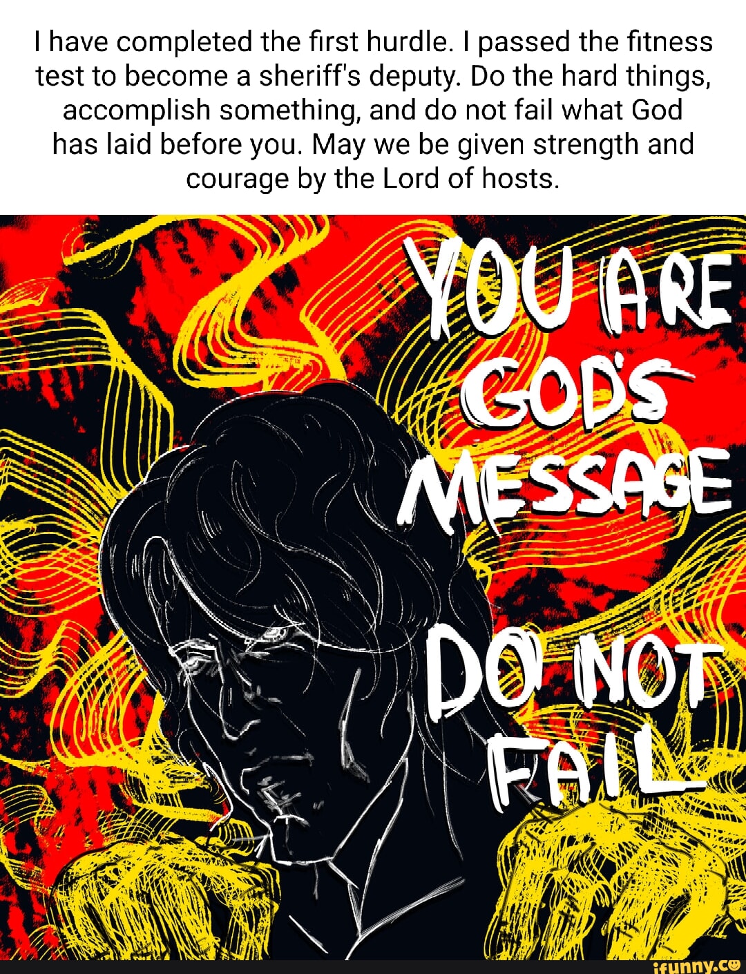 I have completed the first hurdle. I passed the fitness test to become ...