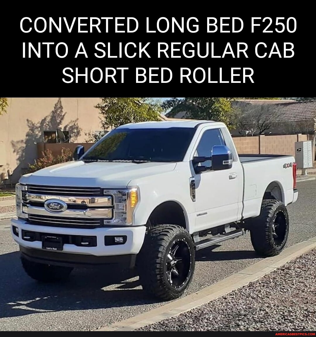 CONVERTED LONG BED F250 INTO A SLICK REGULAR CAB SHORT BED ROLLER ...