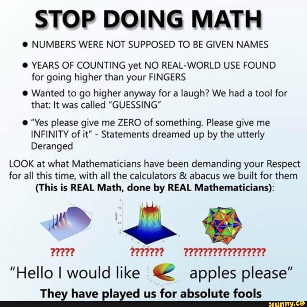 STOP DOING MATH @ NUMBERS WERE NOT SUPPOSED TO BE GIVEN NAMES @ YEARS ...