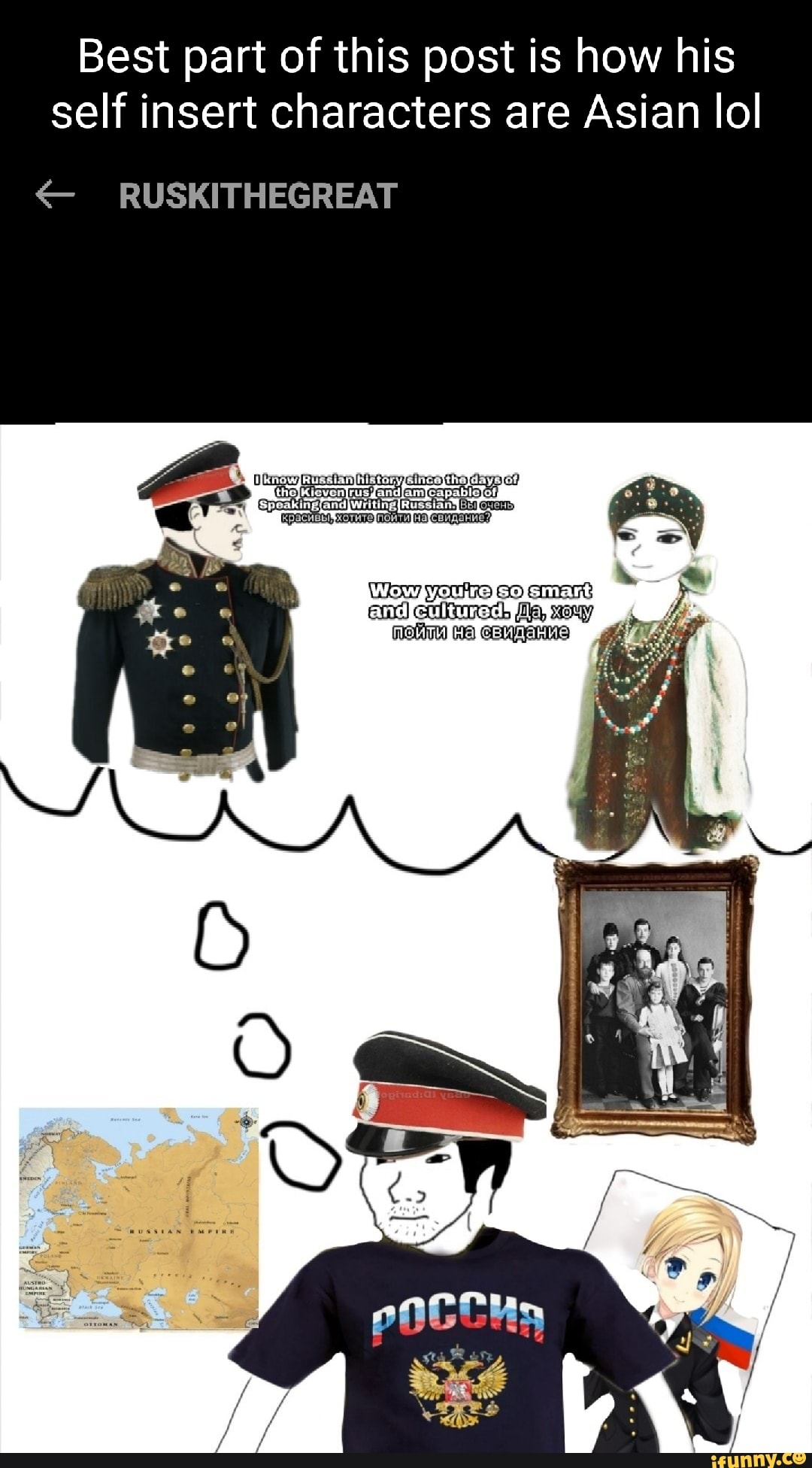 Best part of this post is how his self insert characters are Asian lol ...