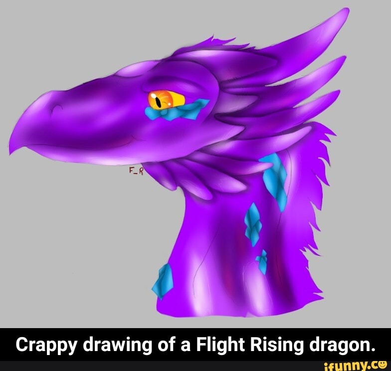 Crappy drawing of a Flight Rising dragon. - Crappy drawing of a Flight ...