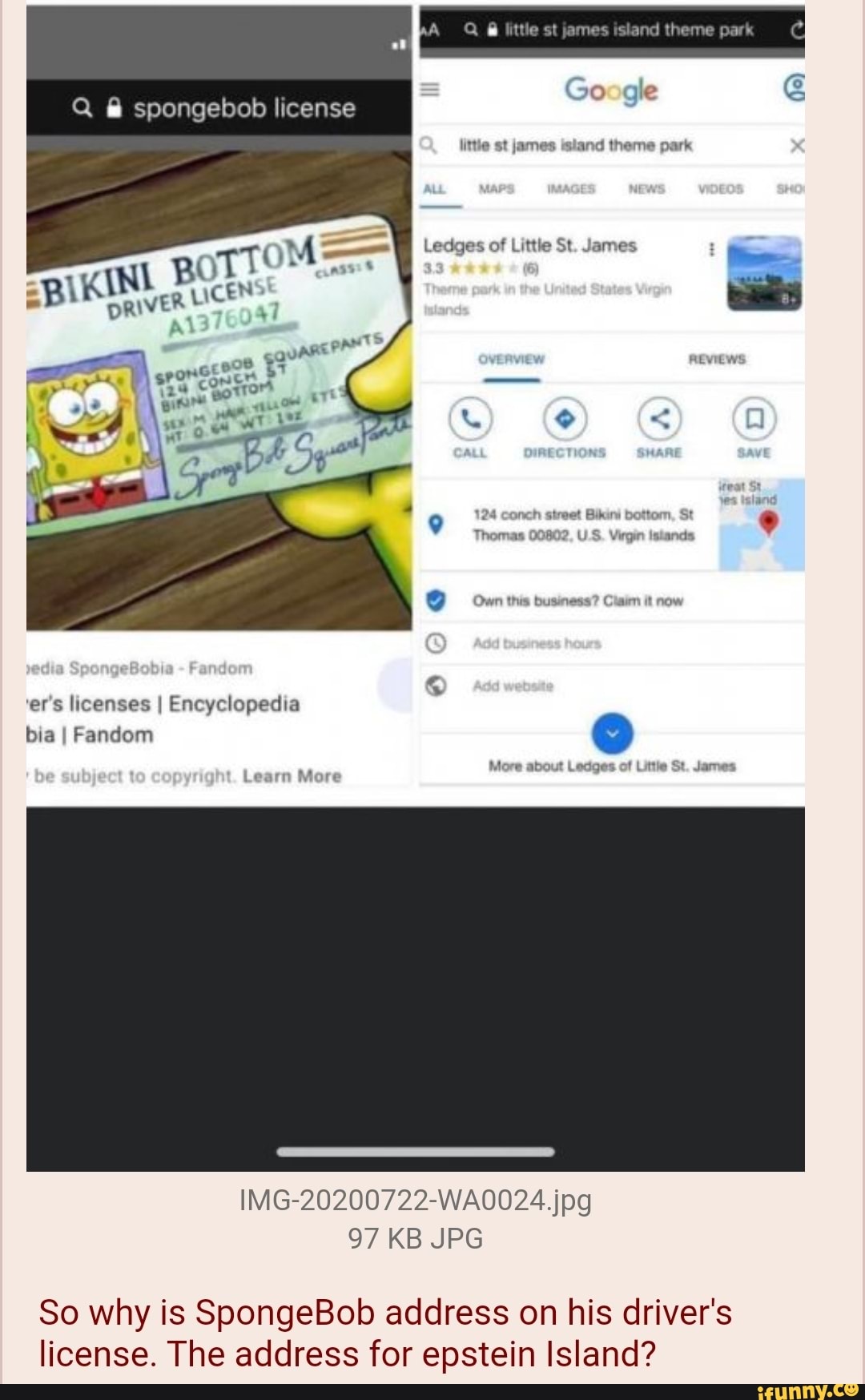 CIN BOTTOM Litte me a LICENS ais a DRIVER 4] So why is SpongeBob ...