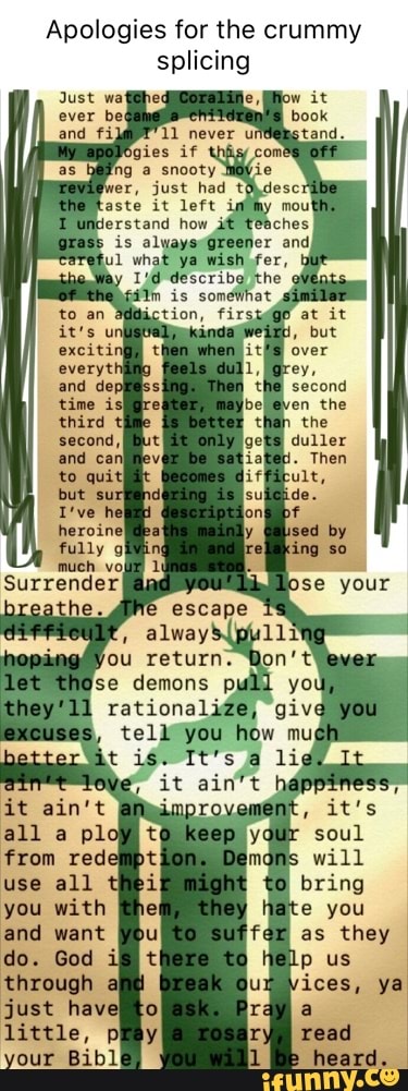 Apologies for the crummy splicing derstand how teaches fs is and ...