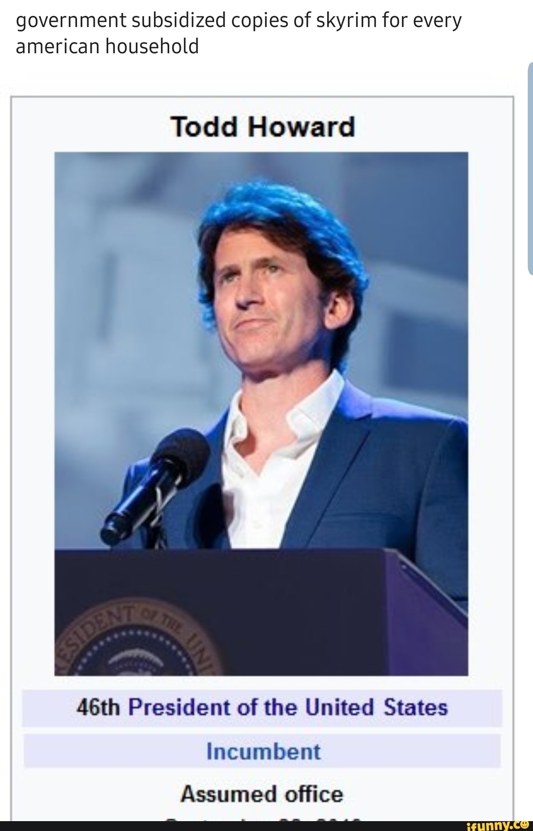 Government subsidized copies of skyrim for every american household ...