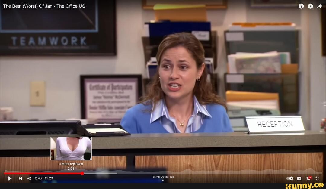 The Best (Worst) Of Jan - The Office US Most replayed Scroll for ...