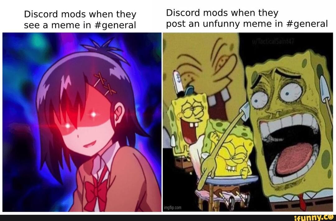 Discord mods when they Discord mods when they see a meme in #general ...