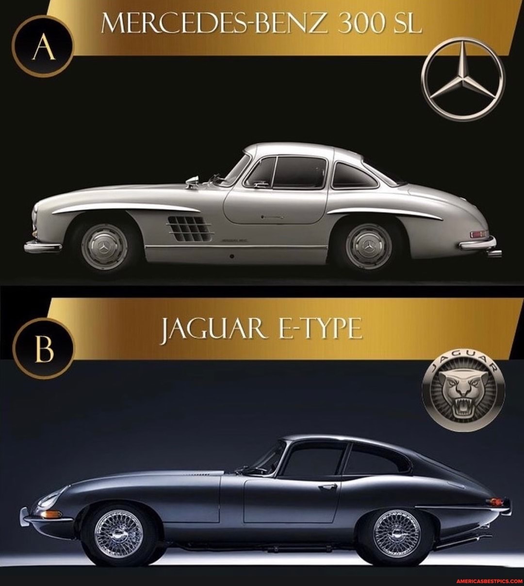 MERCEDES BENZ 300 sL JAGUAR E-TYPE - America’s best pics and videos