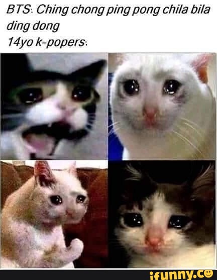 BTS: Ching chang ping pong chila bile ding dong 14yo k-popers: - iFunny