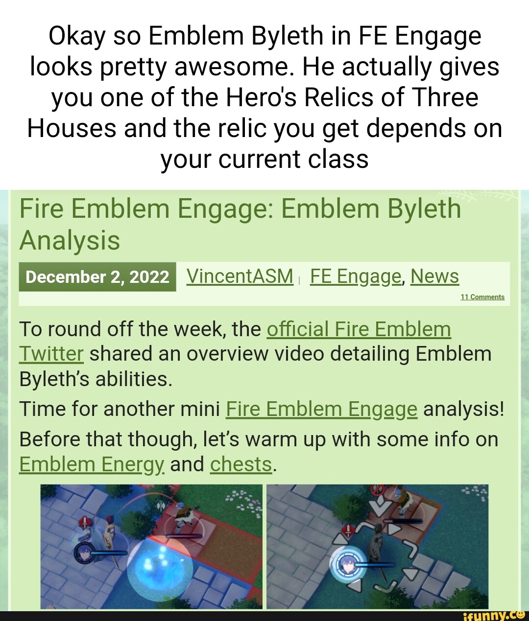 Okay so Emblem Byleth in FE Engage looks pretty awesome. He actually ...