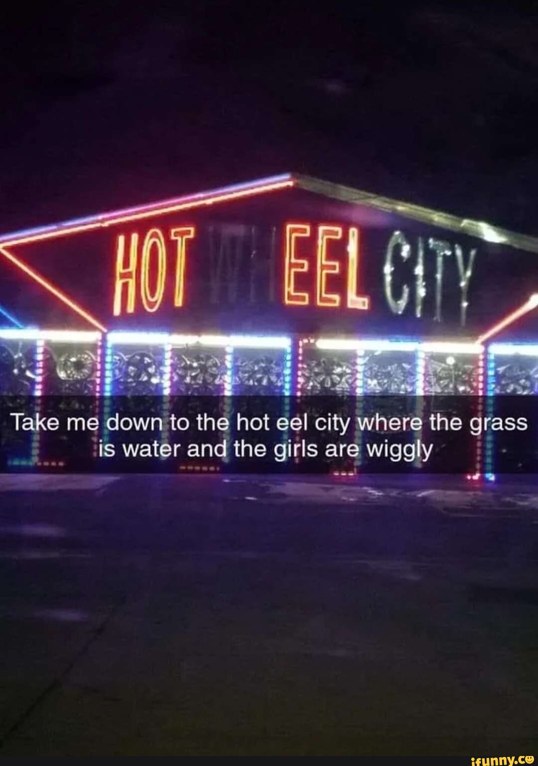 Th Take me down to the hot eel city where the grass is water and the ...