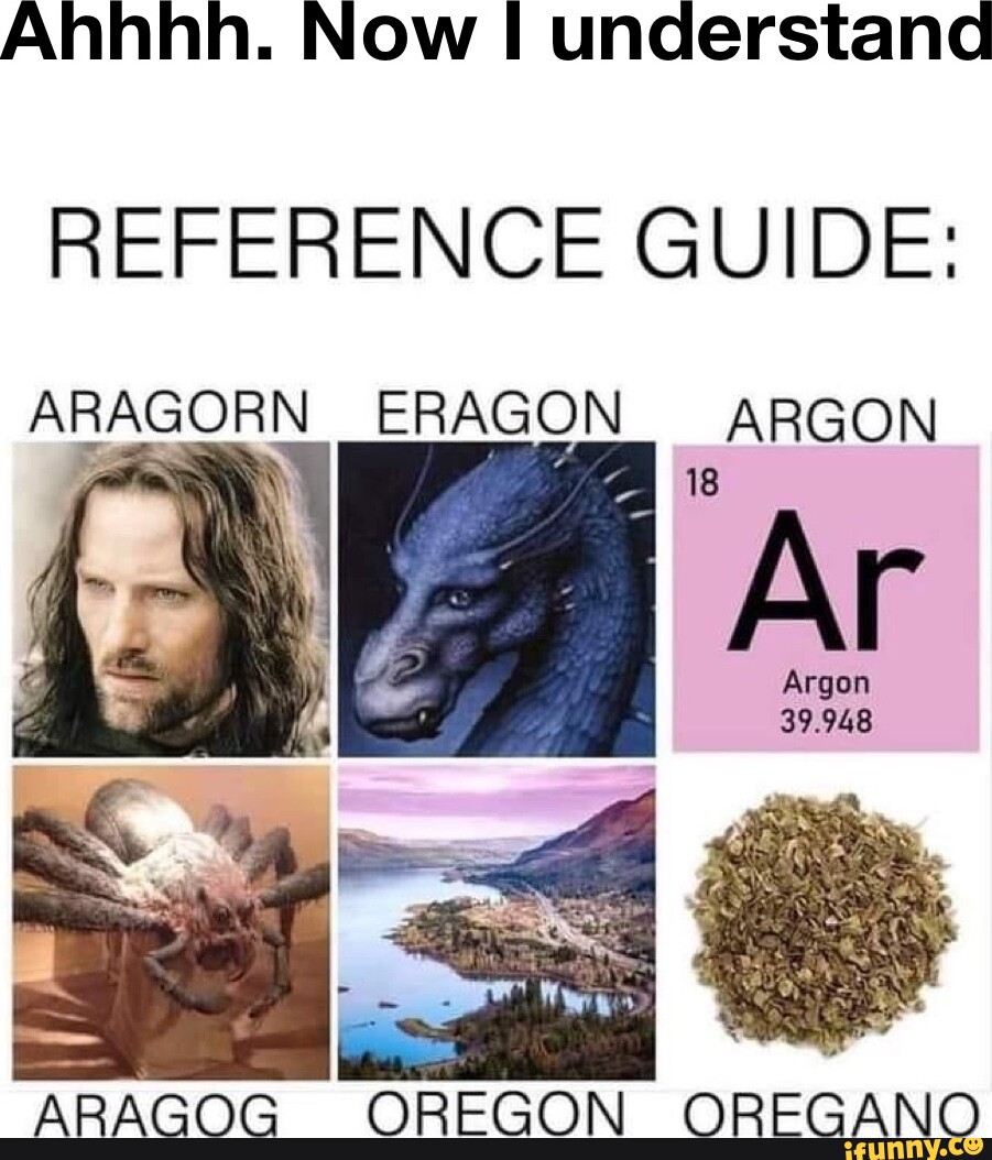 Annnh. Now I understand REFERENCE GUIDE: ARGON 18 ARAGORN _ERAGON i - j ...